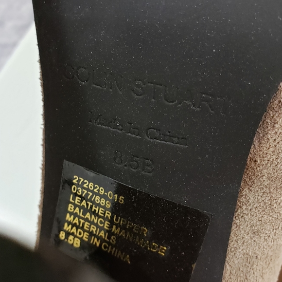 Colin Stuart | Shoes | Colin Stuart Suede Heel Boots Tan | Poshmark